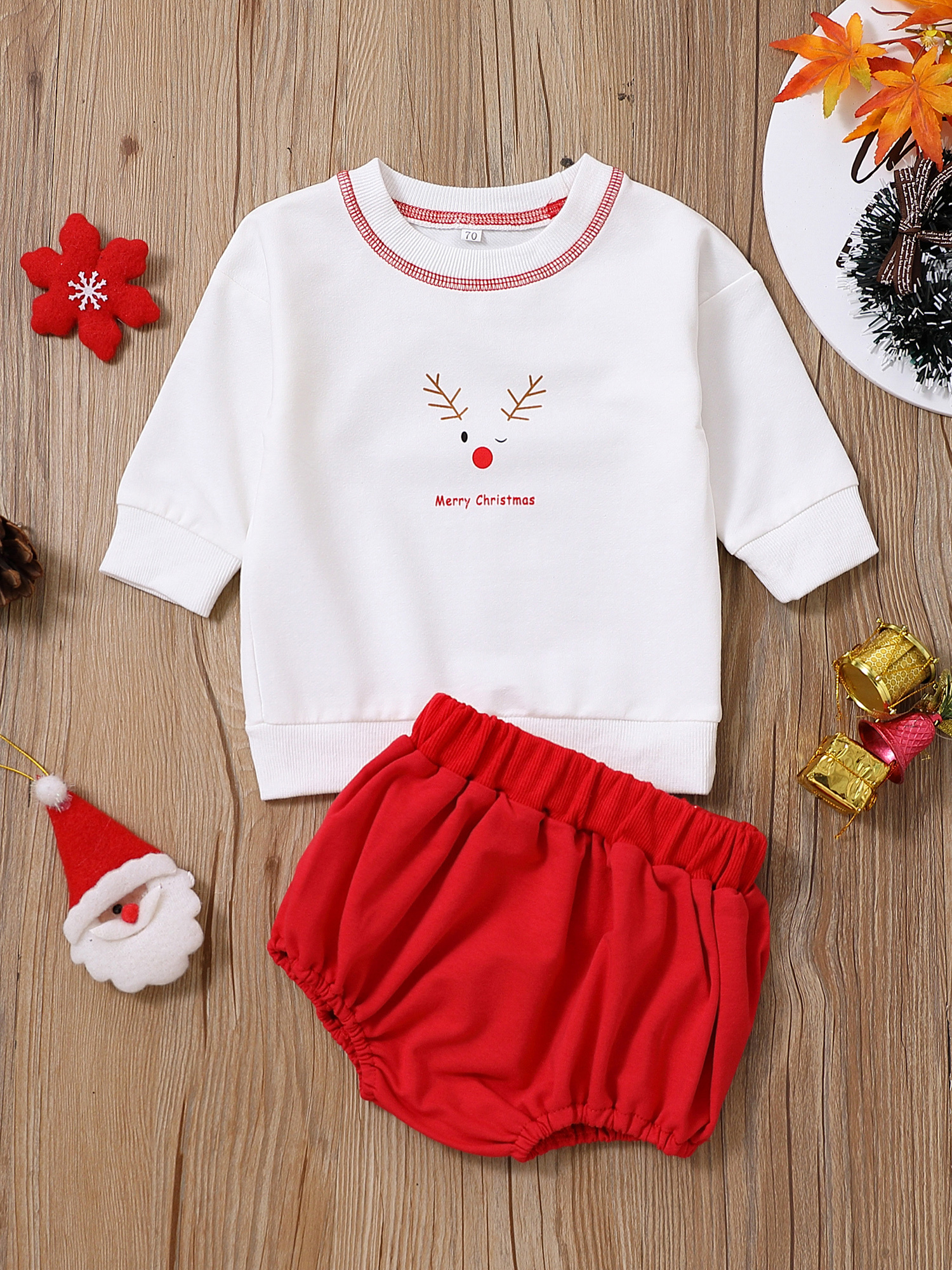Christmas Style Sweater Shorts Set New Fall Winter Boys - Temu New Zealand