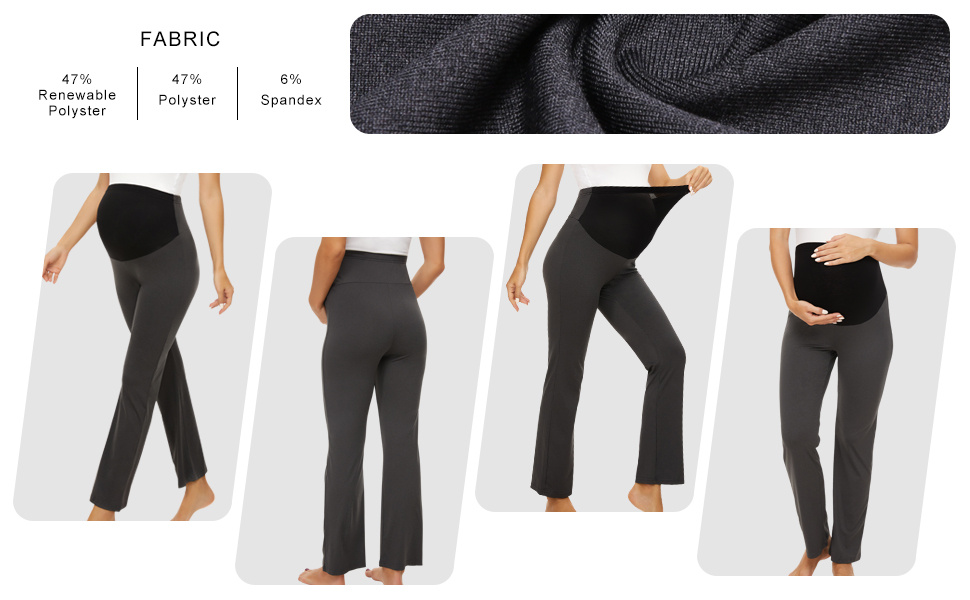 Maternity Women's Yoga Pants Work Stretchy Flare Pants - Temu Australia