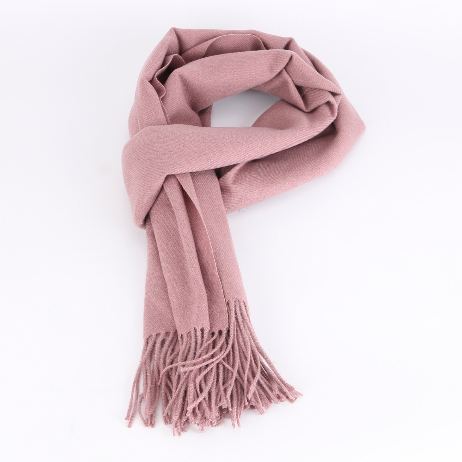 Solid Color Cashmere Scarf Simple Tassel Soft Warm - Temu Netherlands