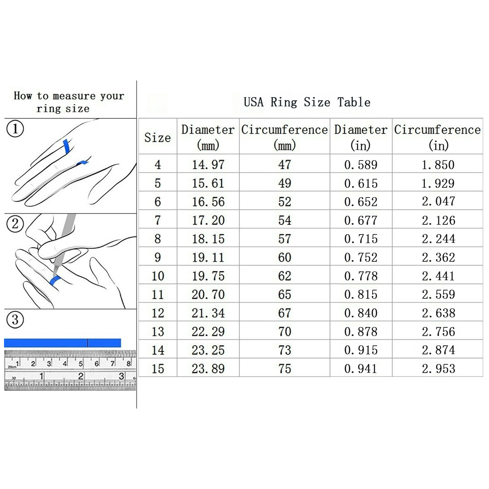 Romantic Couple Multi size Ring Elegant Wedding Engagement - Temu Canada