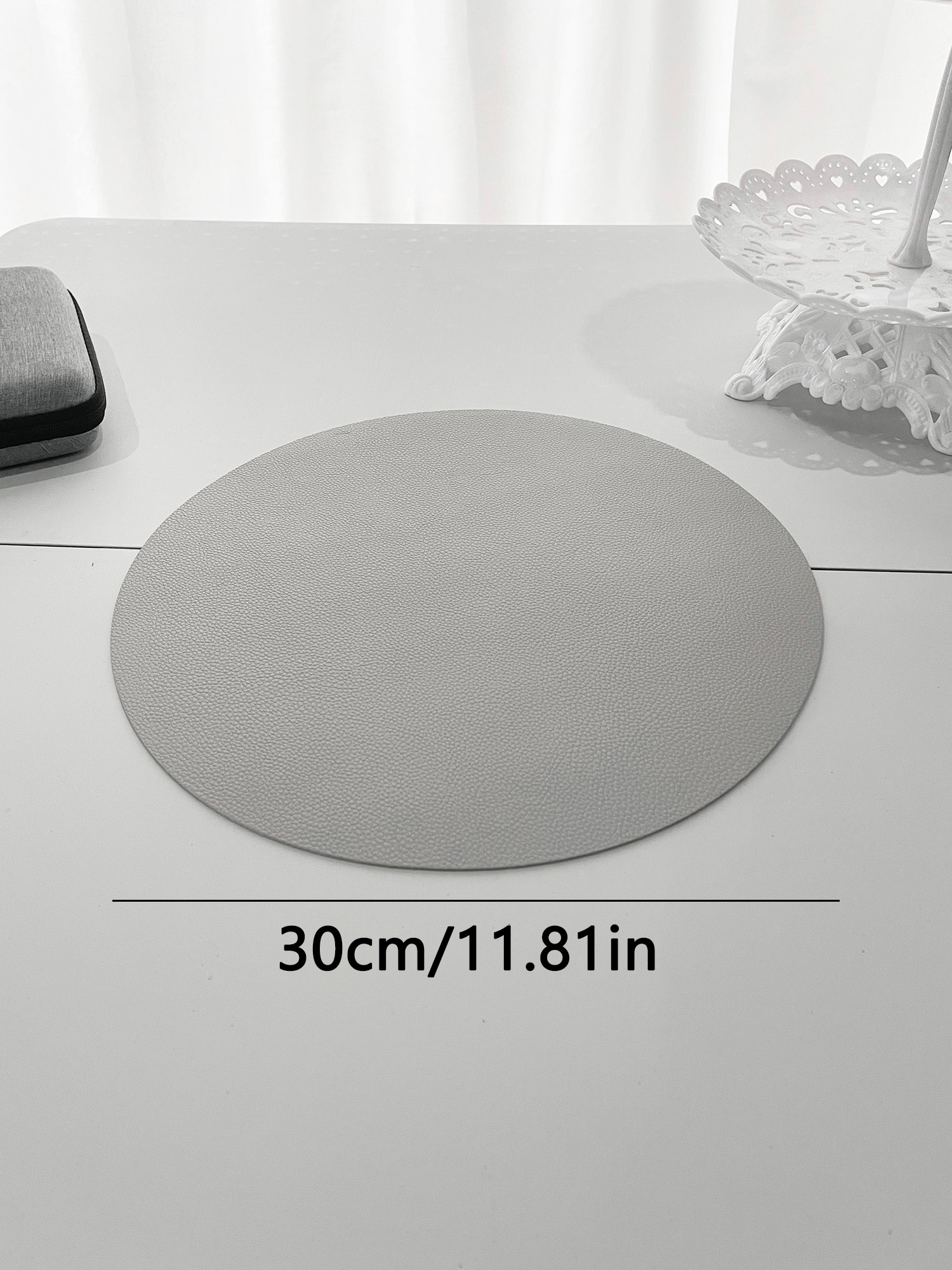 round pu placemat leather table mat waterproof wear - Temu Australia