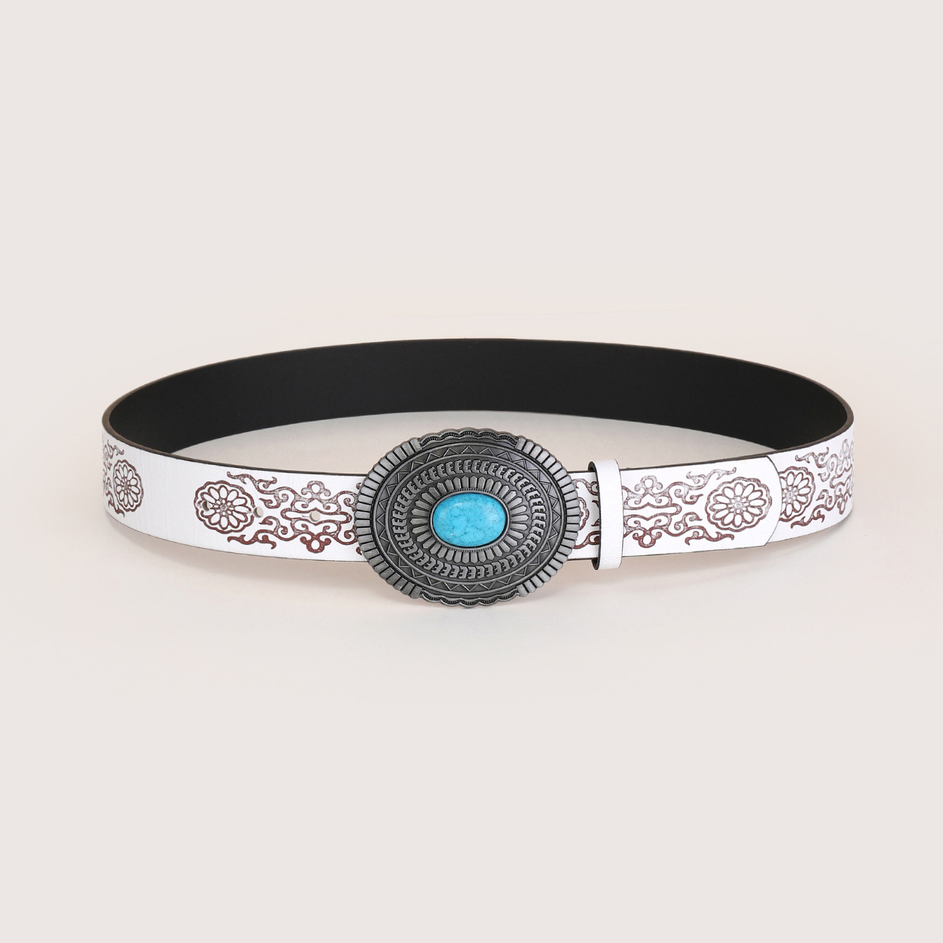 Belt Western Cowboy Embossed Vintage Belt Popular - Temu Australia