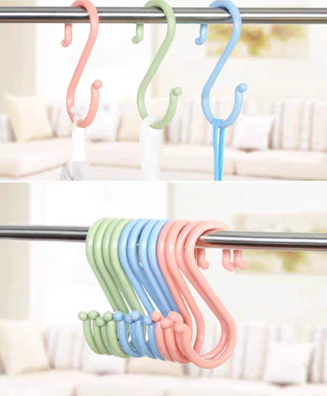 Plastic S Shaped Hooks Hanging Mop Hooks Double Head Hangers - Temu Australia