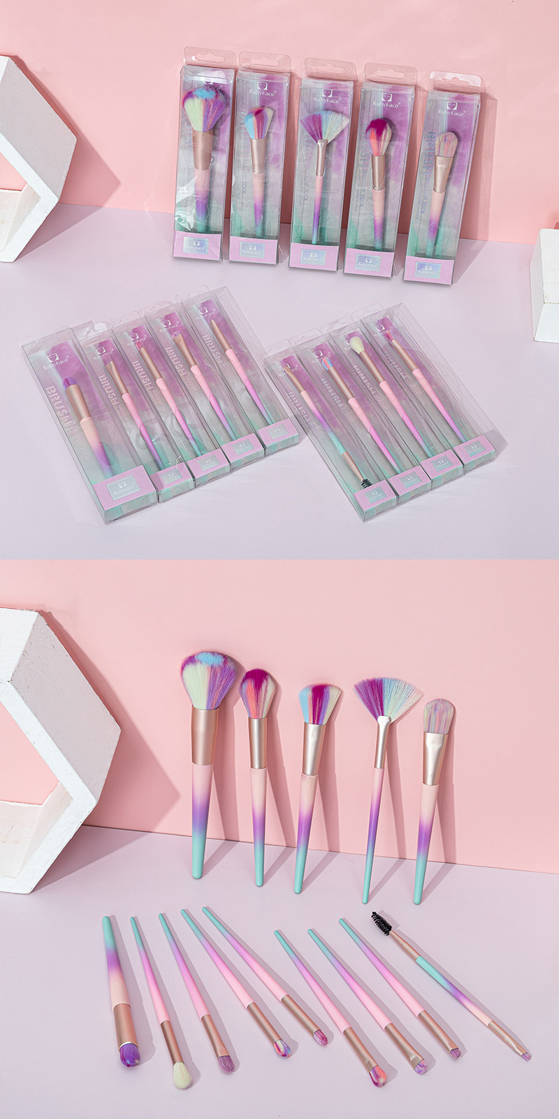 Colorful Foundation Eye Shadow Makeup Brush Concealer Detail - Temu Ireland