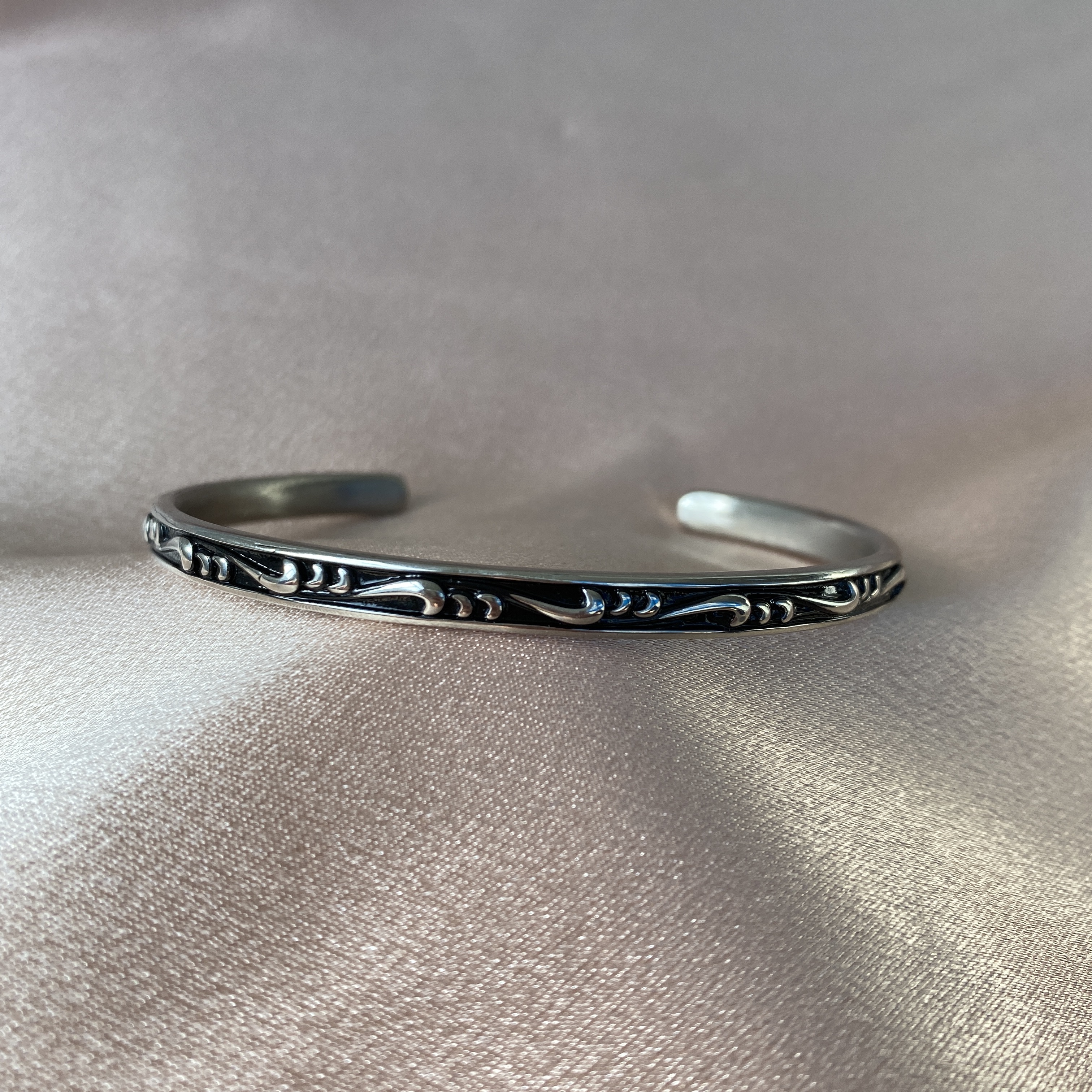 Retro Stainless Steel Adjustable Opening Cuff Bangle - Temu