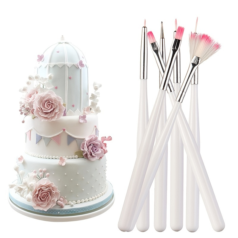 7pcs Set Cake Decorating Pen Set Pen Baking Painting Pen 7 Sets Carving ...