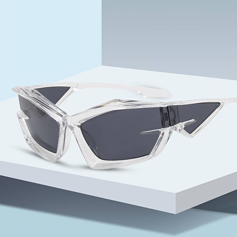 Cyberpunk Style Sunglasses Hip Hop Irregular Shaped Sunglasses Shades Eyeglasses For Women
