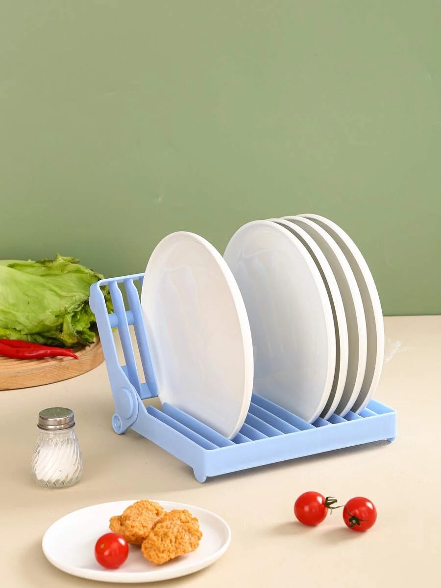 Foldable Plate Storage Rack Collapsible Drain Rack Plastic - Temu Australia