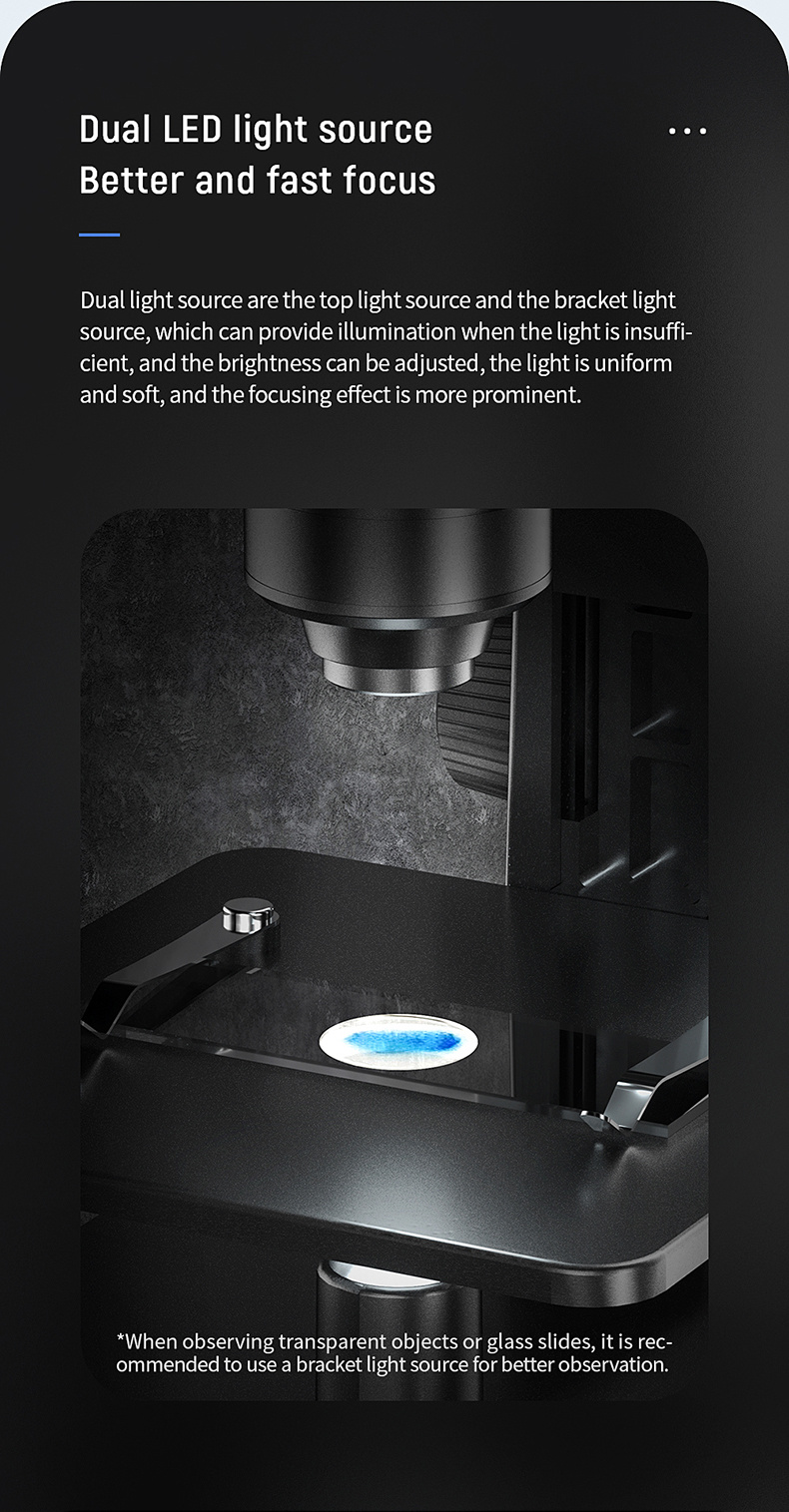 Wifi Digital Electronic Microscope Home Phone Science Kids - Temu New ...