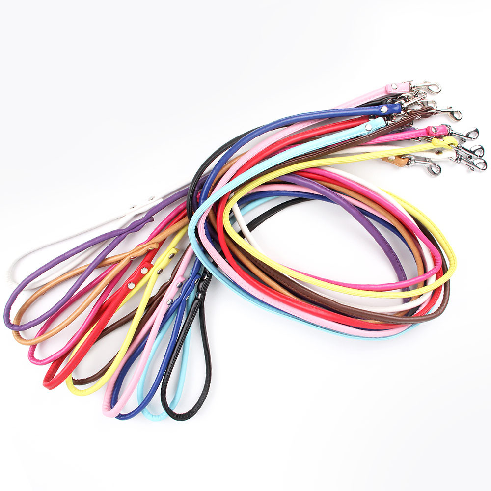 Pu Leather Leash Rope Small Dogs Cats Dog Leashes Puppies - Temu