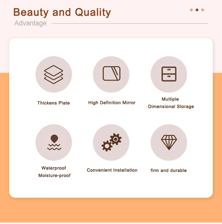 360° Rotating Large Capacity Cat Ears Makeup Mirror Storage - Temu