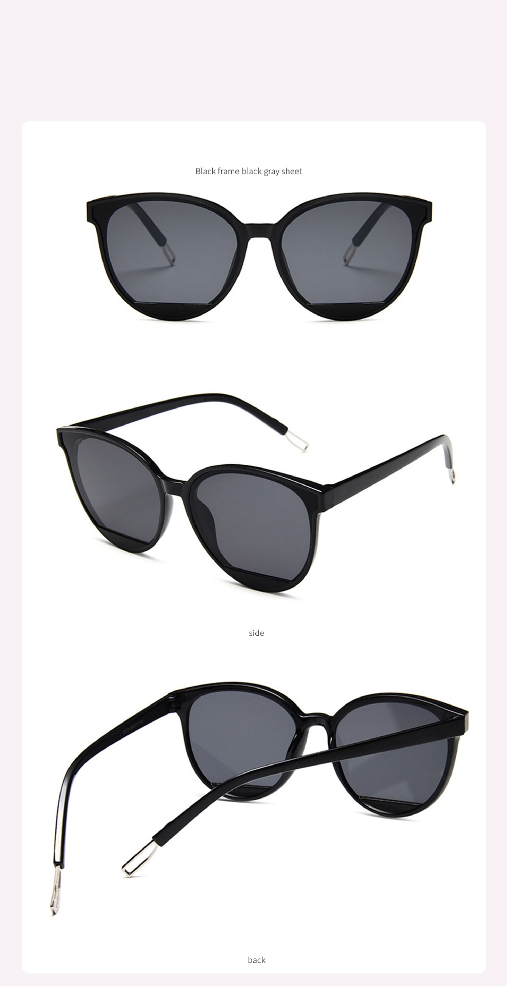 Classic Round Sunglasses Women Unisex Vintage Shades Large Temu