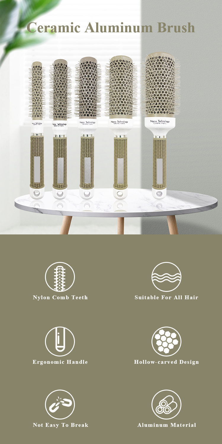 Round Styling Hair Comb Dryer Hair Brush Comb Roller Better - Temu