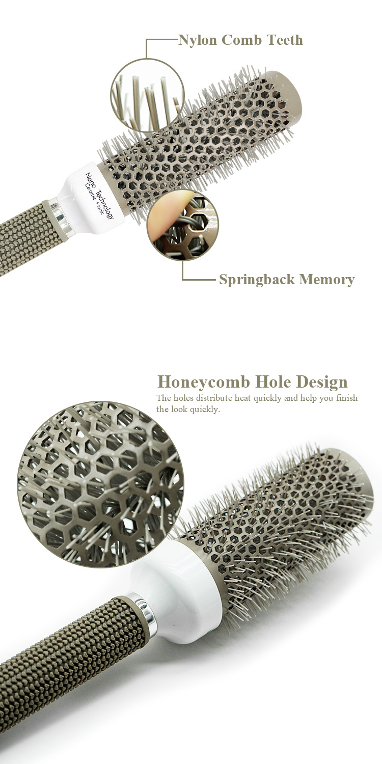 Round Styling Hair Comb Dryer Hair Brush Comb Roller Better - Temu