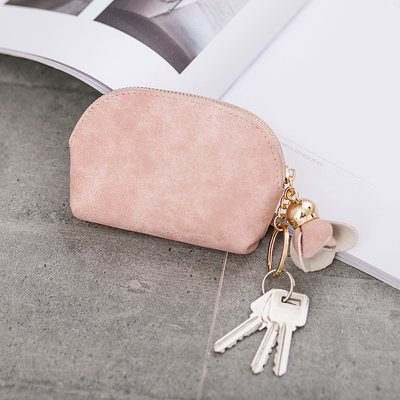 cute coin purse fashion leather zipper small storage - Temu New Zealand