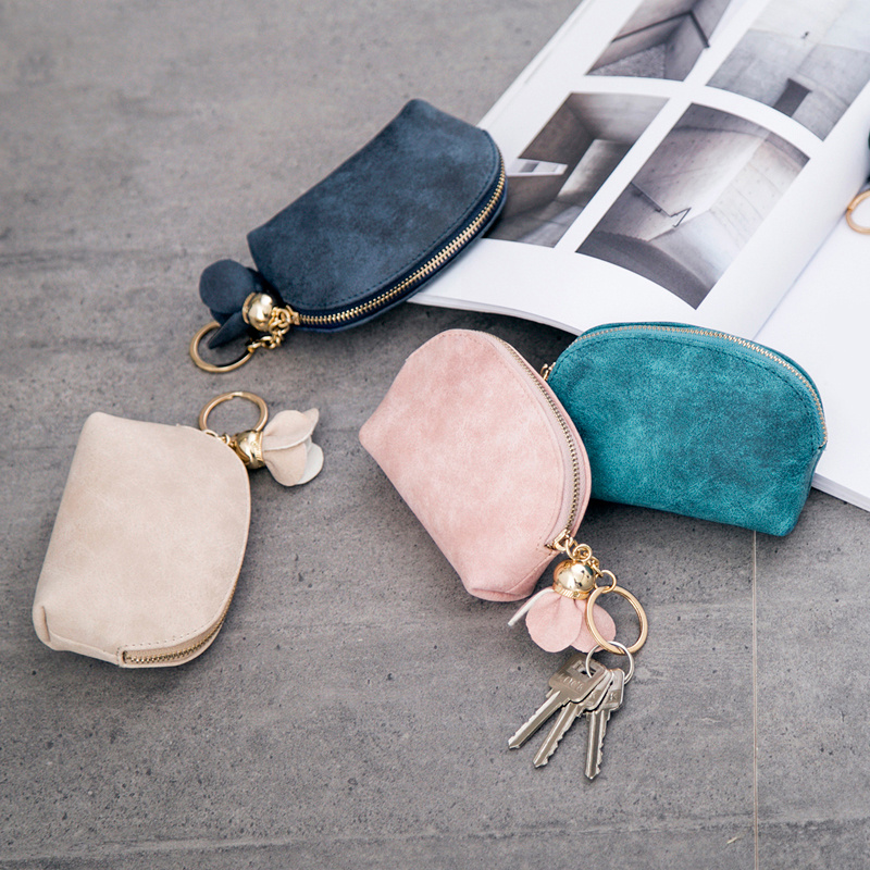 Cute Coin Purse Fashion Leather Zipper Small Storage - Temu Norway