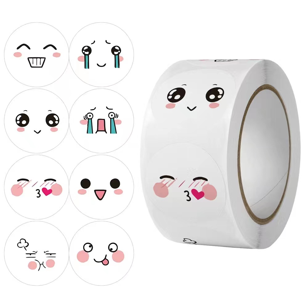 500 Self adhesive Stickers Fun Cute Expressions Perfect Gift - Temu ...