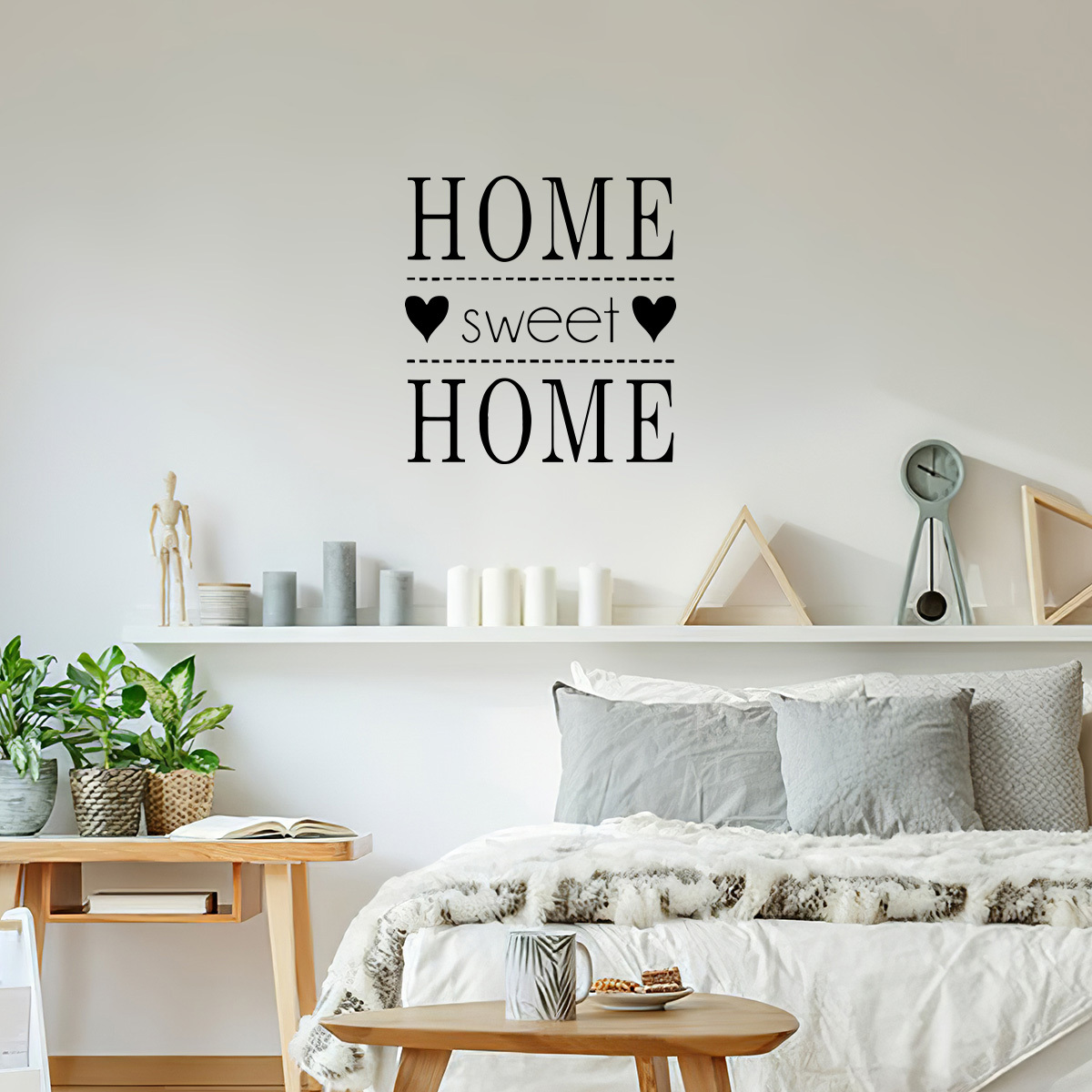 1pc Home Sweet Home Family Text Family Wall Stickers Mural Art Home ...