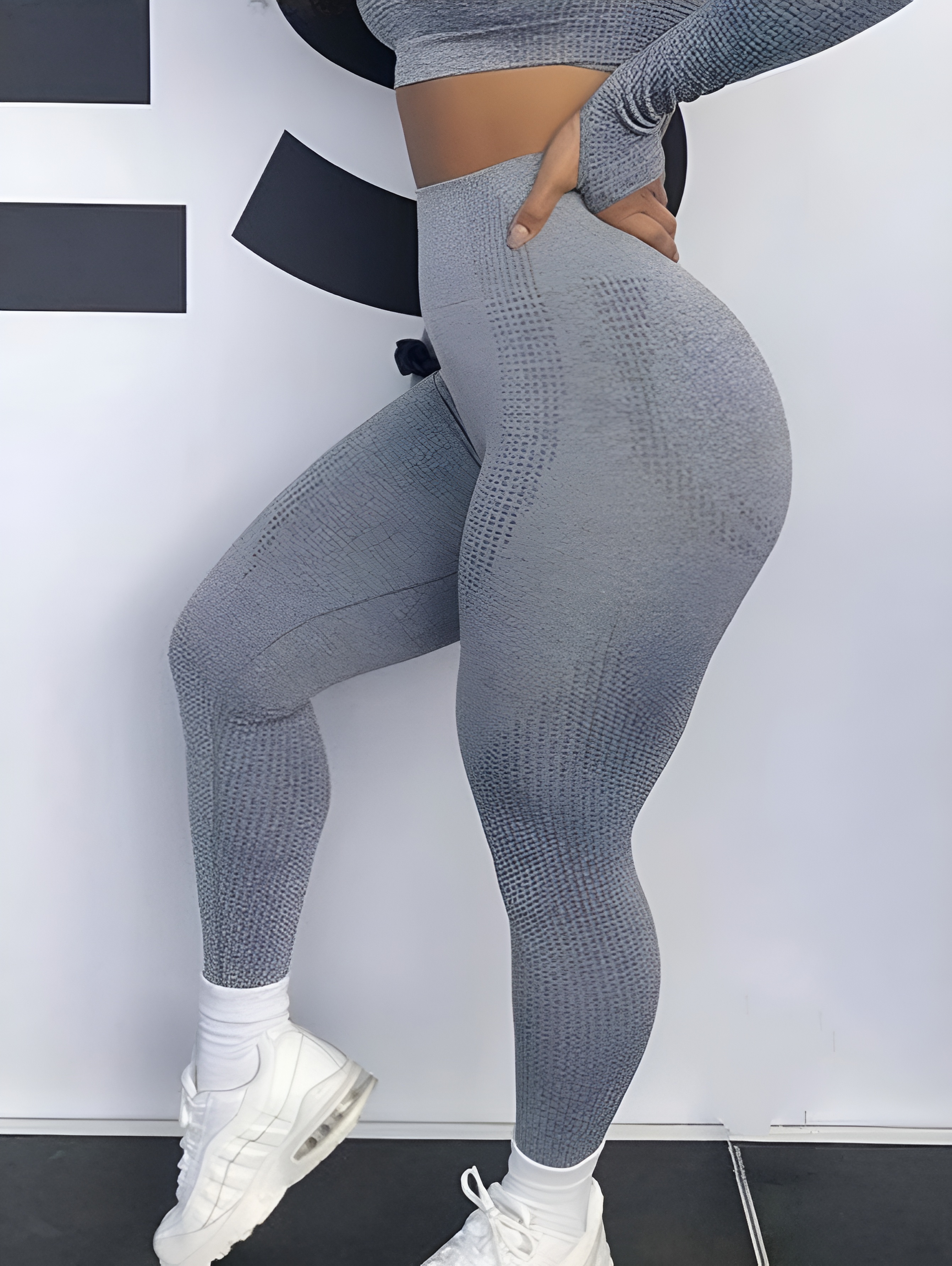 Stretchy Solid Color Yoga Leggings Wide Waistbelt Butt - Temu Australia