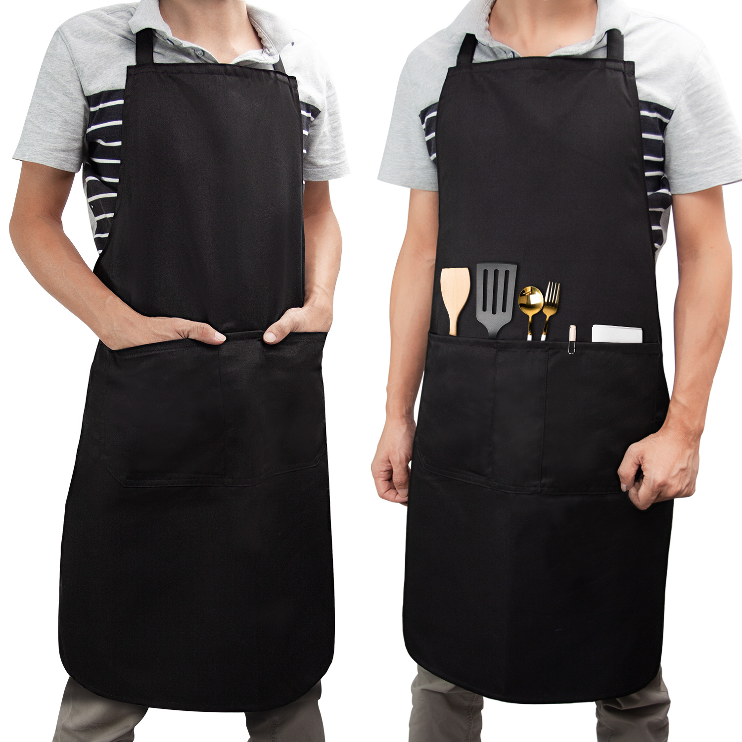 Heavy Duty Canvas Work Apron Adjustable Apron Kitchen - Temu
