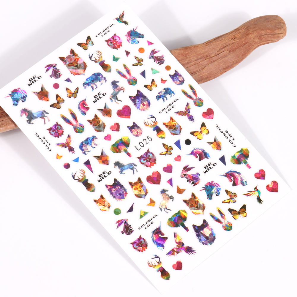 Laser Heart Nails Art Stickers 's Day - Temu