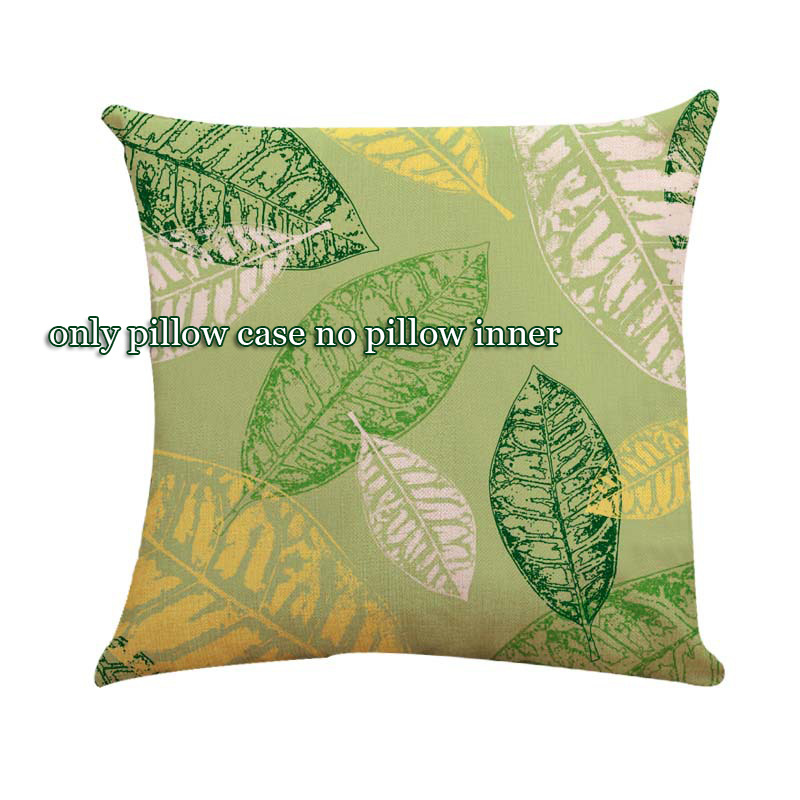 Linen Throw Pillow Cover Simple Geometric Fireworks Leaf Temu New Zealand