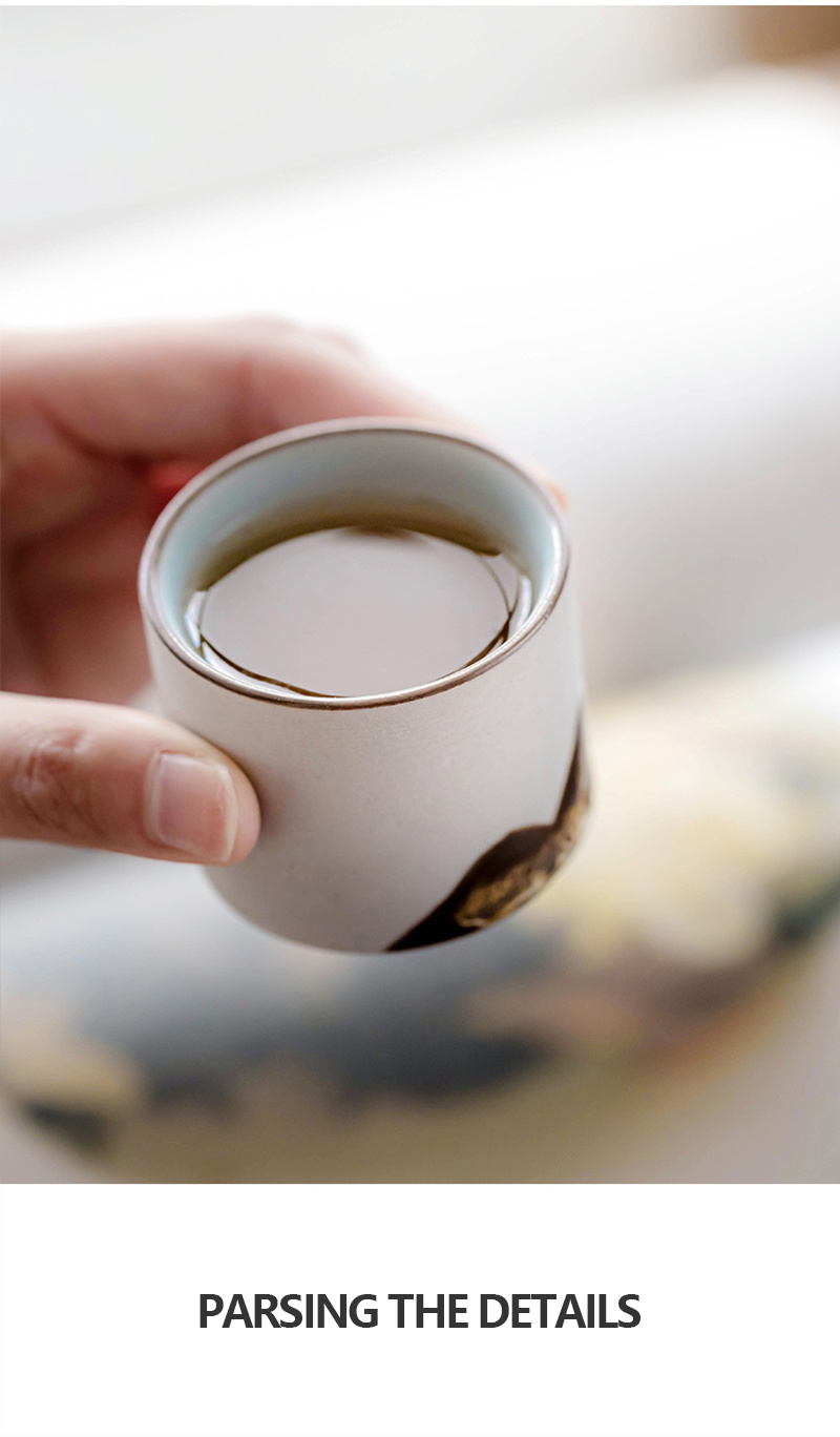 Pottery Japan Mountain Cup Ceramic Sample Creative Manual Fu Single ...