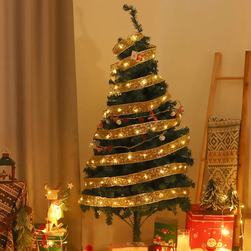 New Led Copper Wire Lights Bow Ribbon Decoration Christmas Temu Canada