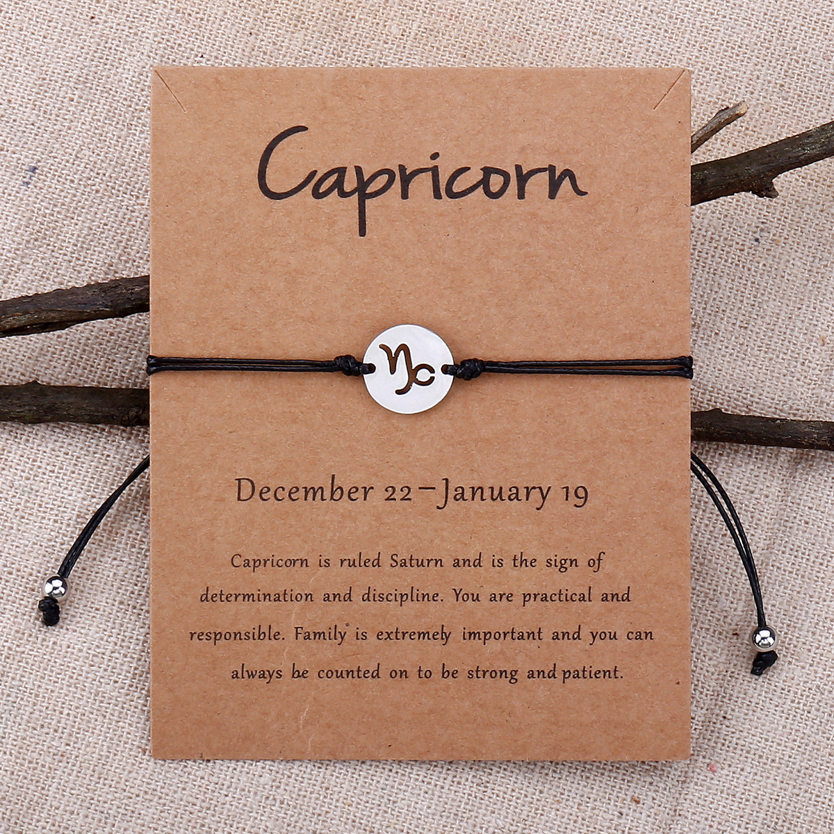 Handmade Wax Rope Braided Bracelet Twelve Constellation Hand - Temu ...