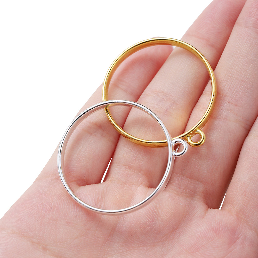 Alloy Circular Round Geometric Hollow Frame - Temu Canada