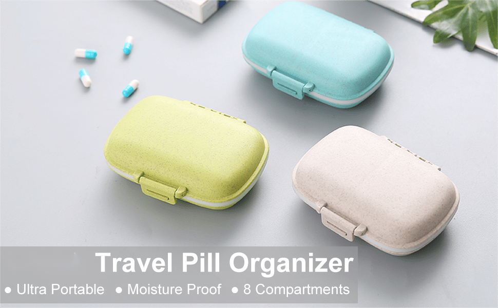 8 Compartments Travel Pill Organizer Moisture Proof - Temu United Kingdom
