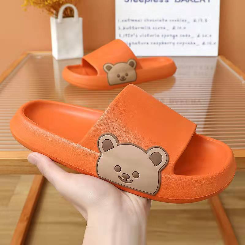 Men's Cartoon Bear Cloud Slides Quick Drying Non Slip House Shoes ...