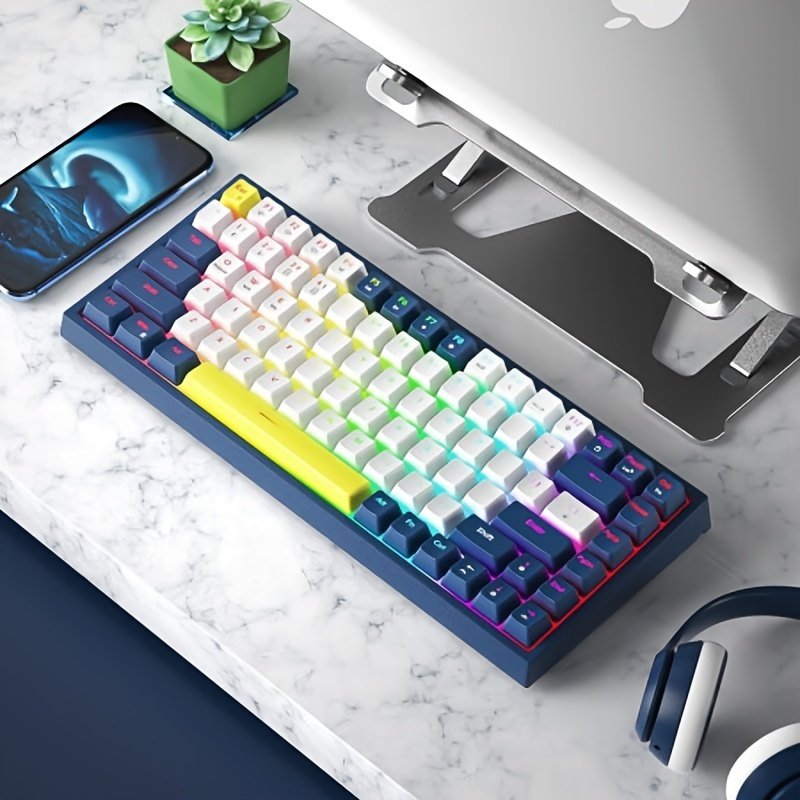 G08 84 Keys Mechanical Keyboard Three Mode Computer Notebook Gaming ...