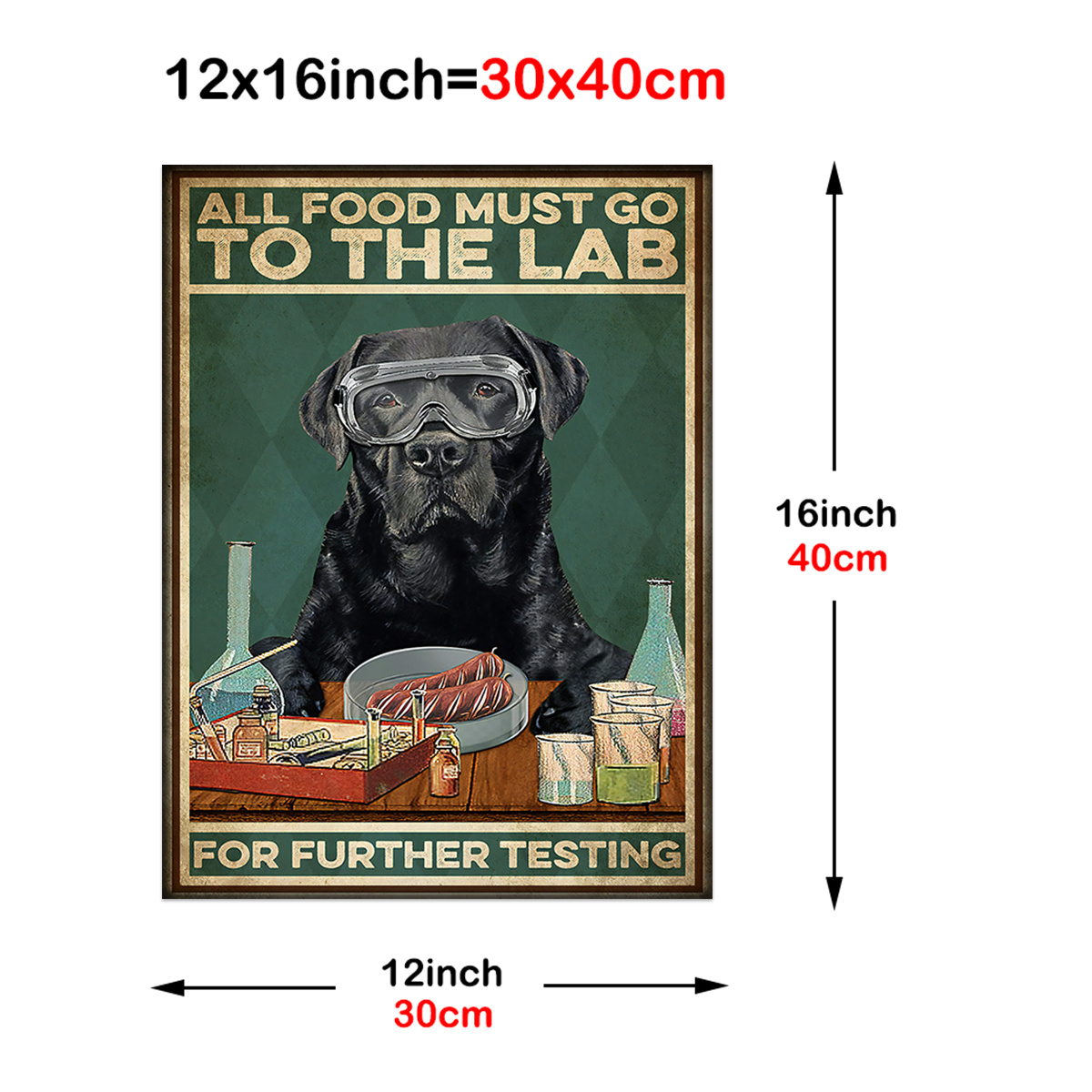 retro poster canvas painting dog - Temu