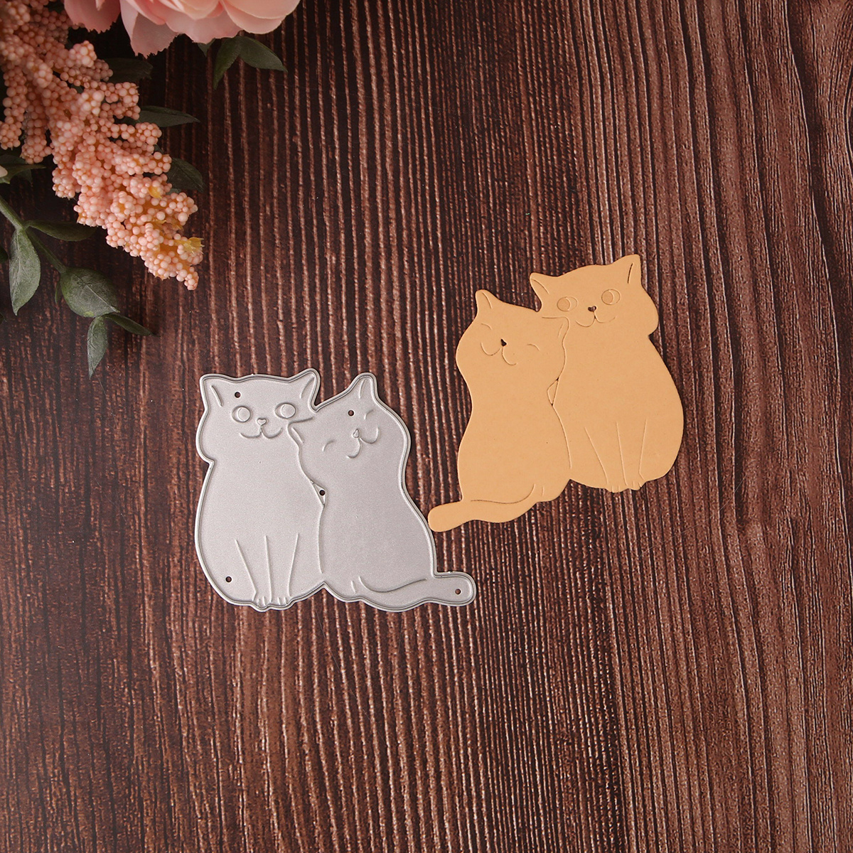 Cute Cat Metal Cutting Dies Card Making Birthday Wedding - Temu Netherlands