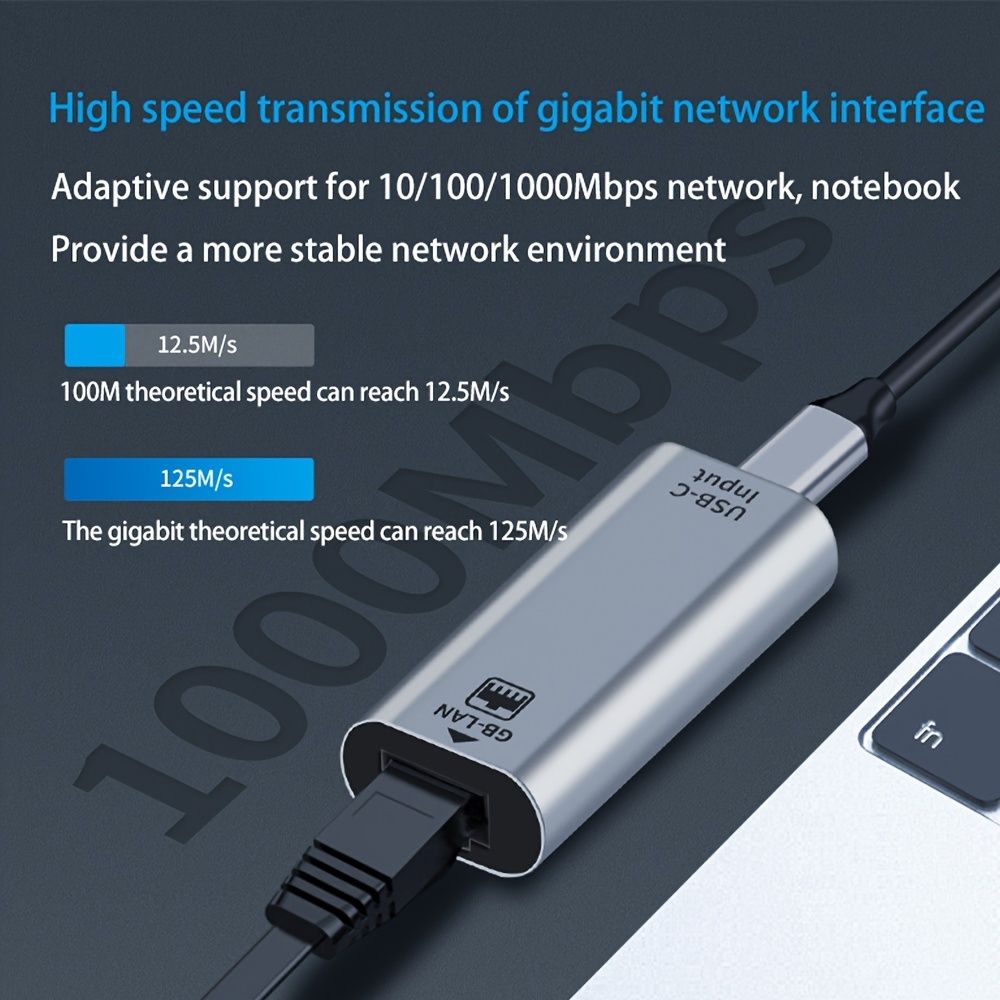 Rj45 Gigabit Network Card Port Type-c Network Port Adapter Type-c ...