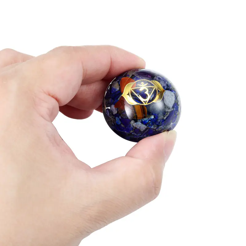 Chakra Drawer Knobs With Screws Fossil Resin Crystal Stone Temu