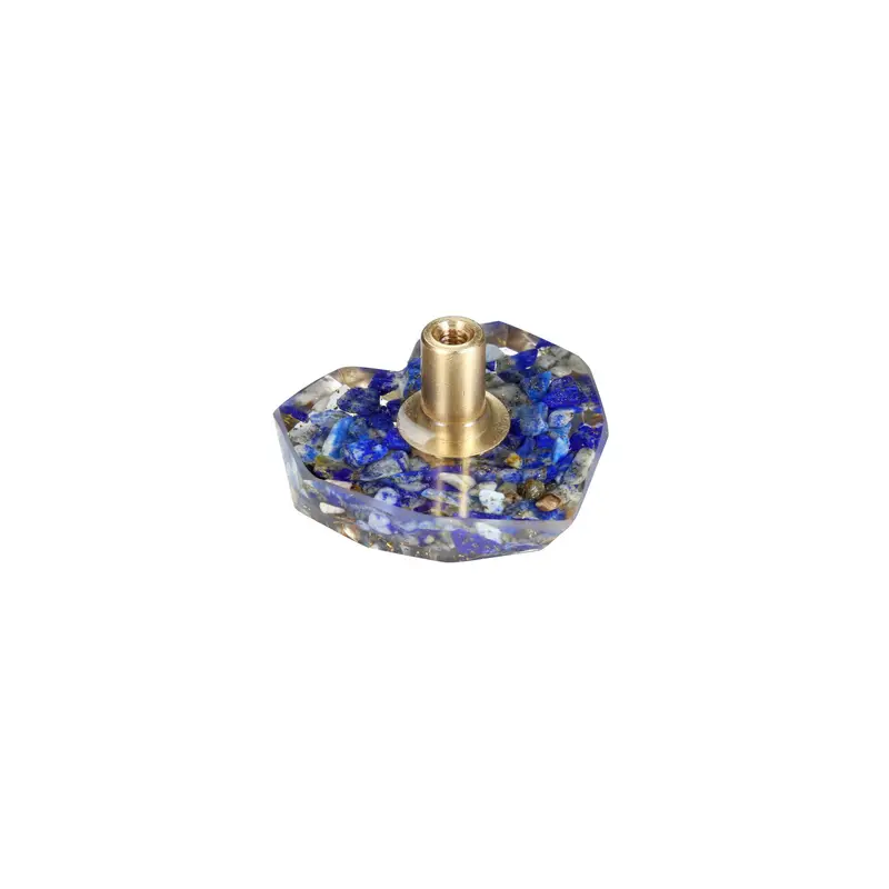 Chakra Drawer Knobs With Screws Fossil Resin Crystal Stone Temu