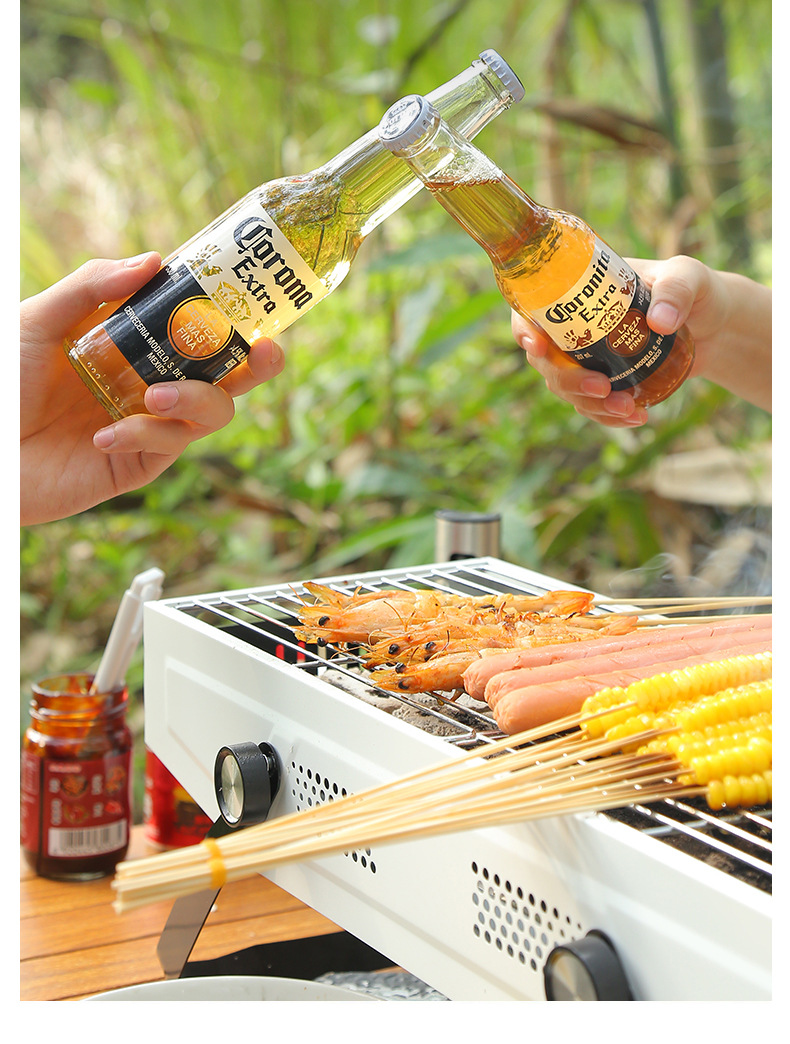 1 Set Folding Grill Smokeless Grill Dual Purpose Oven For Frying And ...