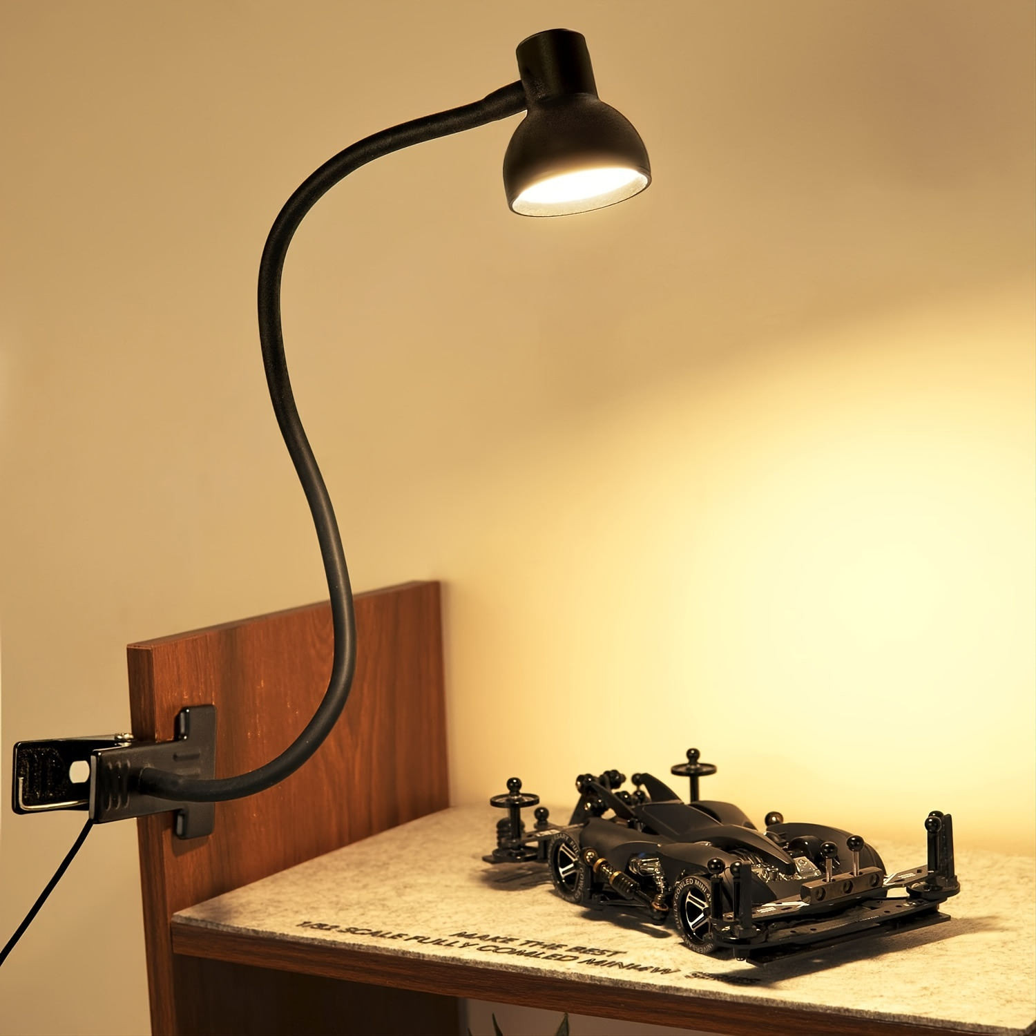Led Desk Light Clamp 48 LED Clip-On Desk Lamp - USB Dimmable Reading ...