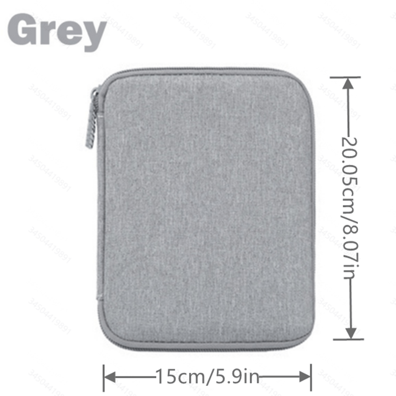 Gray Digital Storage Bag Usb Data Cable Organizer Earphone - Temu