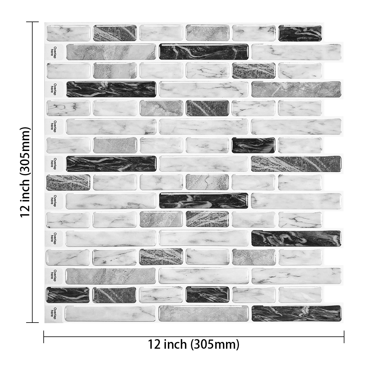 Kitchen Backsplash Peel Stick Tile Sticker Bathroom Marble - Temu