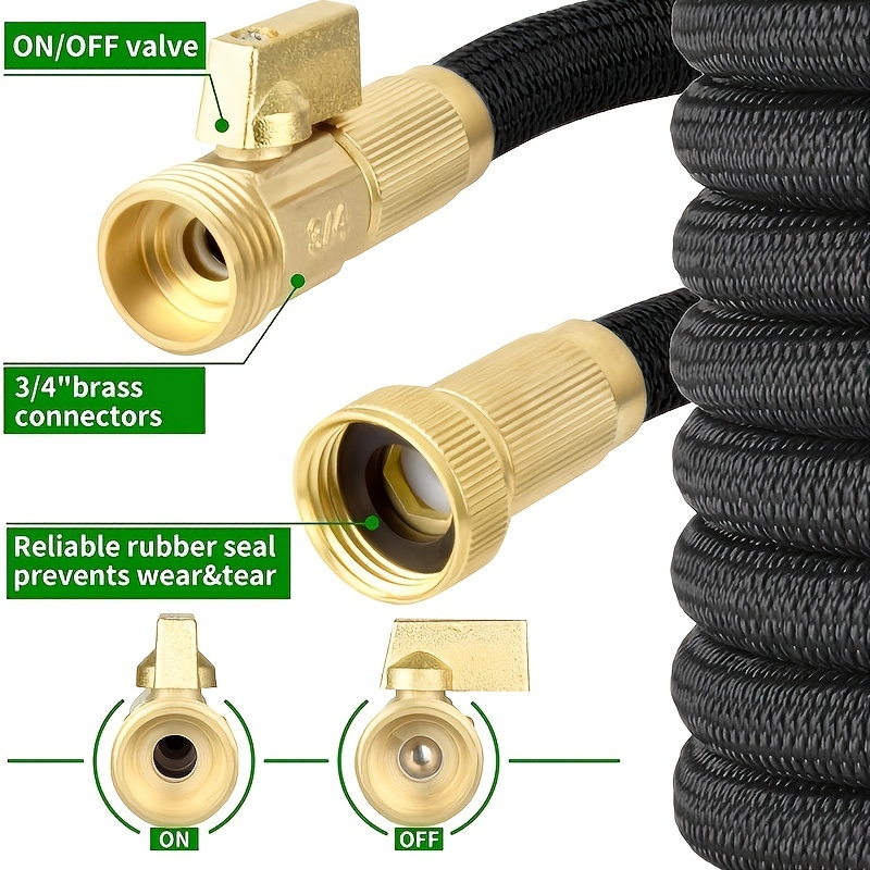 Garden Water Hose 3/4 Expandable Magic Flexible Garden Hoses - Temu