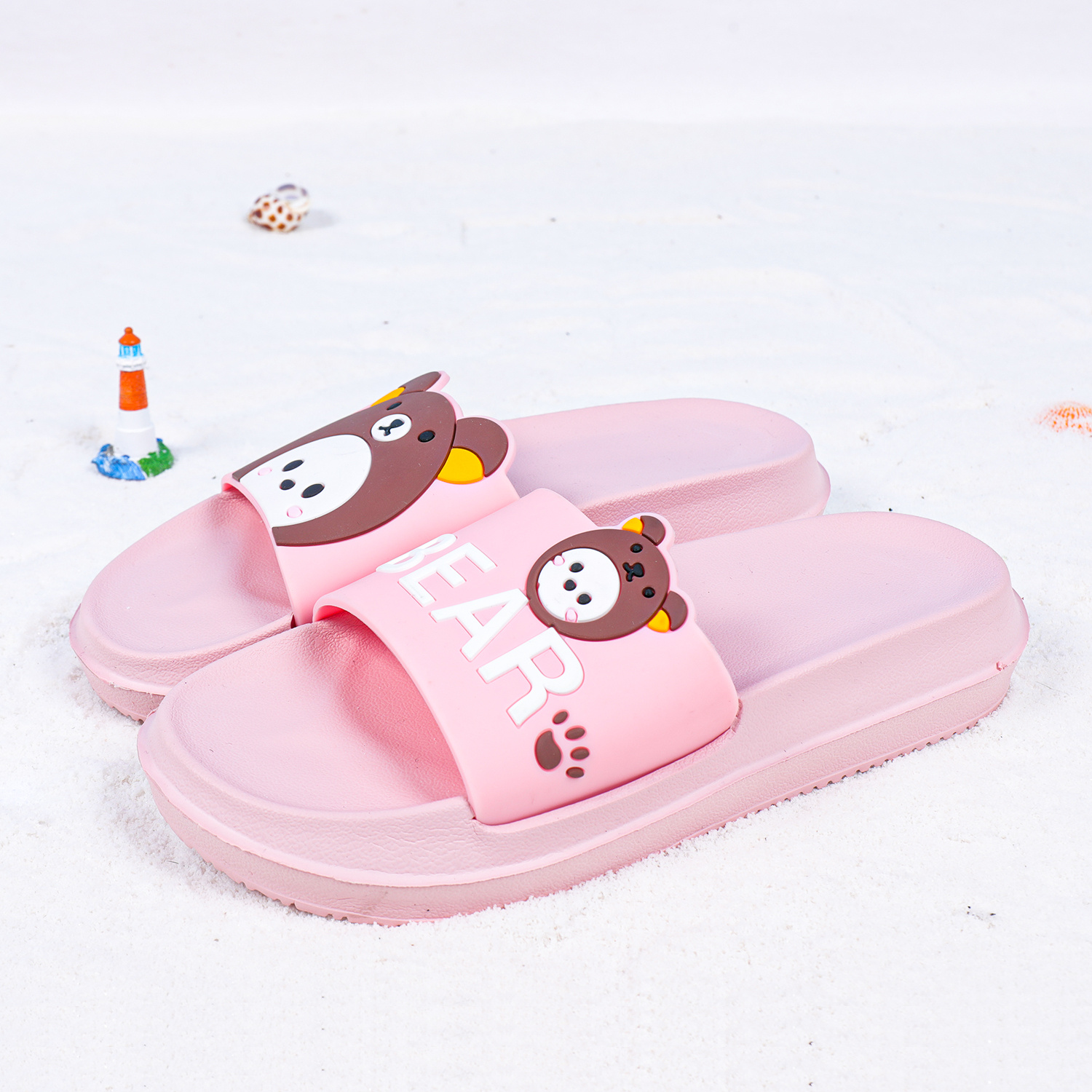 Cute Cartoon Slippers Thick Soft Sole Slides Indoor Outdoor - Temu ...