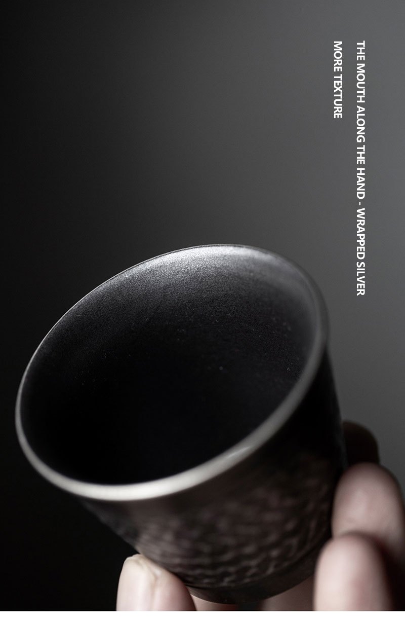 Handmade Japanese Style Jump Knife Pattern Tea Cup Elegant Ceramic Tea ...