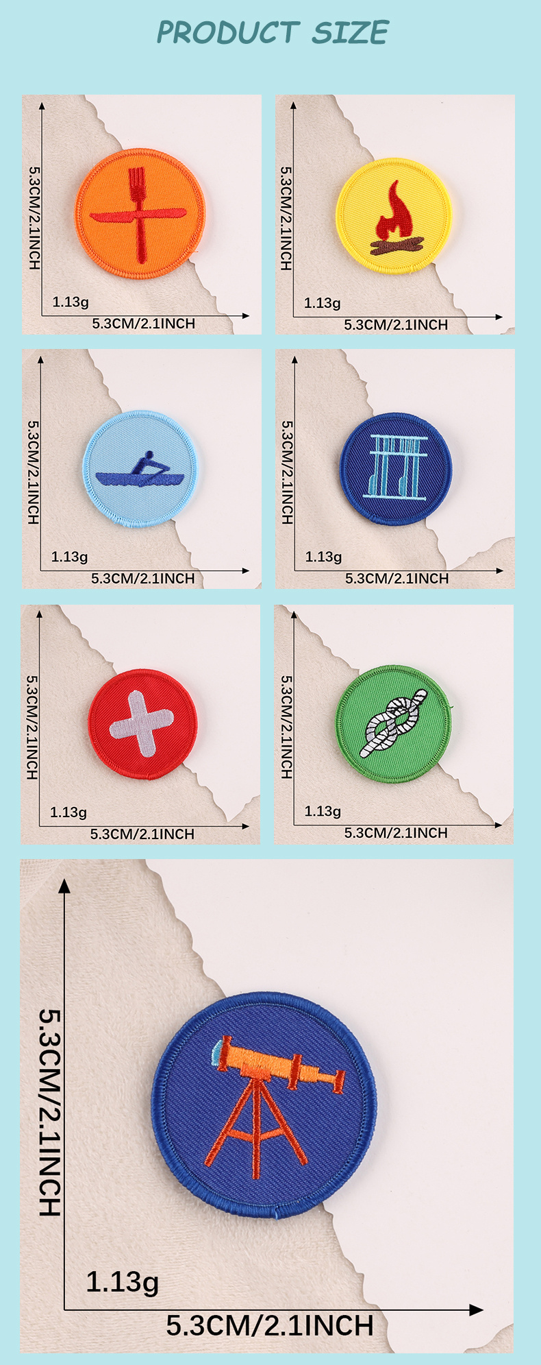 Creativity Round Badge Embroidery Label Patches Fabric Art - Temu New ...