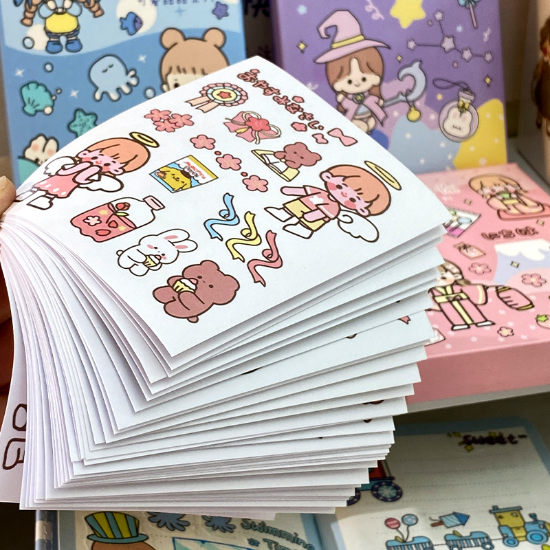 50 Pcs Washi Stickers Set Kawaii Cartoon Sticker Set Cute Sweet ...