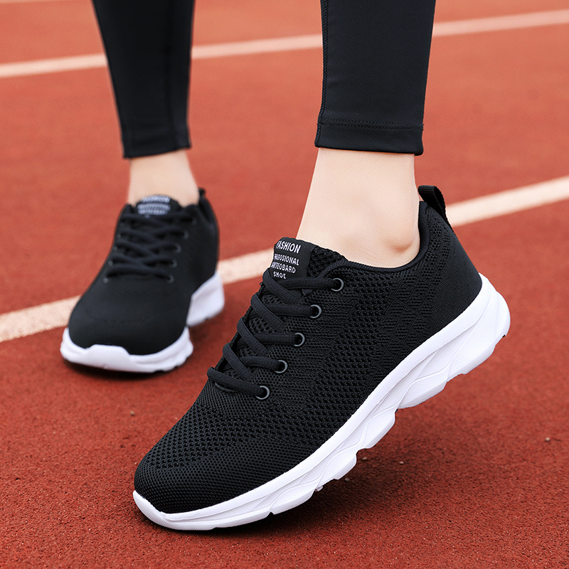 Women's Low Top Sports Shoes Comfortable Lace Running Tennis - Temu ...