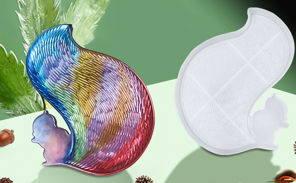 Squirrel Resin Mold Big Size Tray Silicone Mold Jewelry - Temu Australia