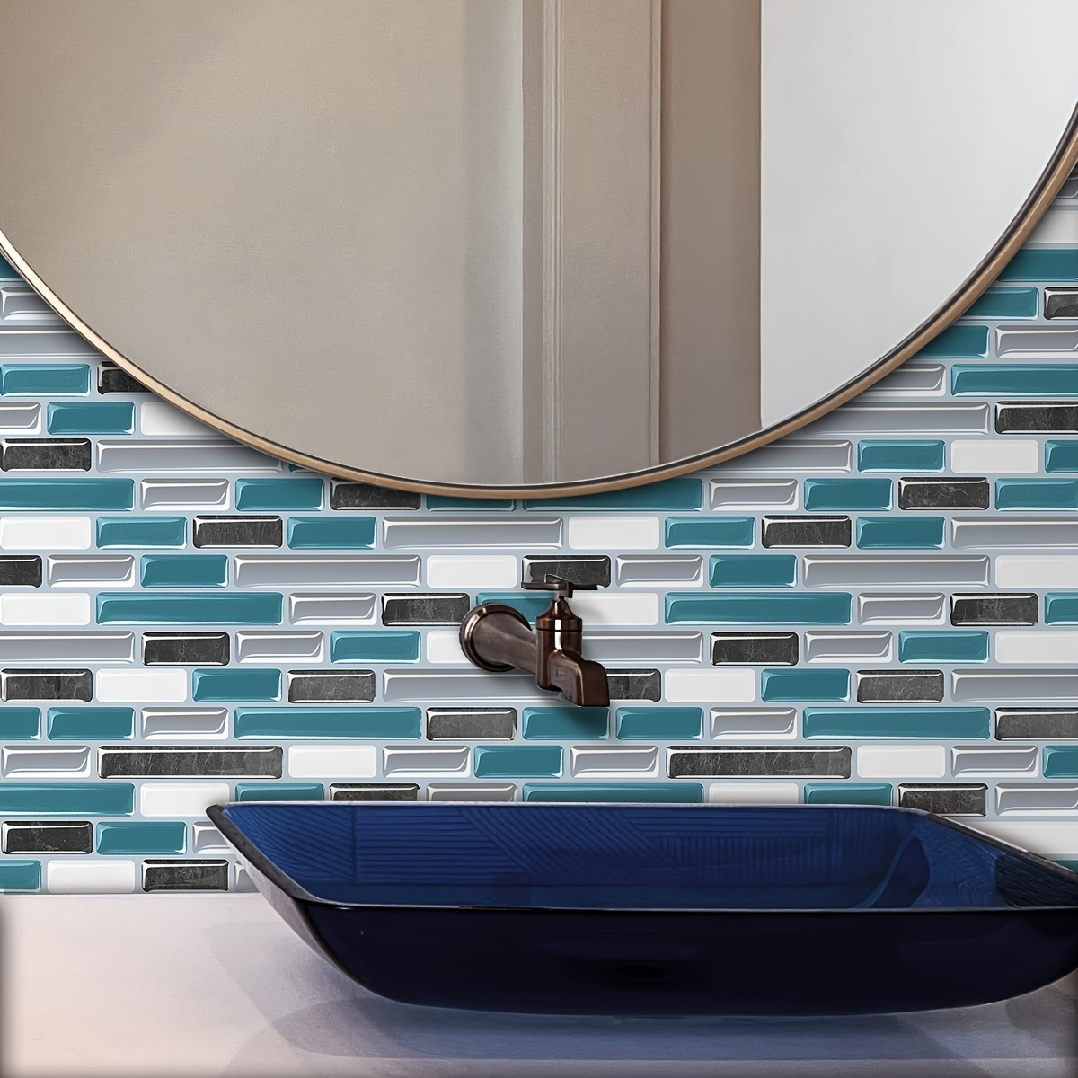 1 10sheets Peel And Stick Backsplash Tiles Stickers 12 X 12 Self ...